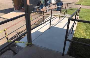 Wheelchair Ramp Crack Repair | Crack Stitch